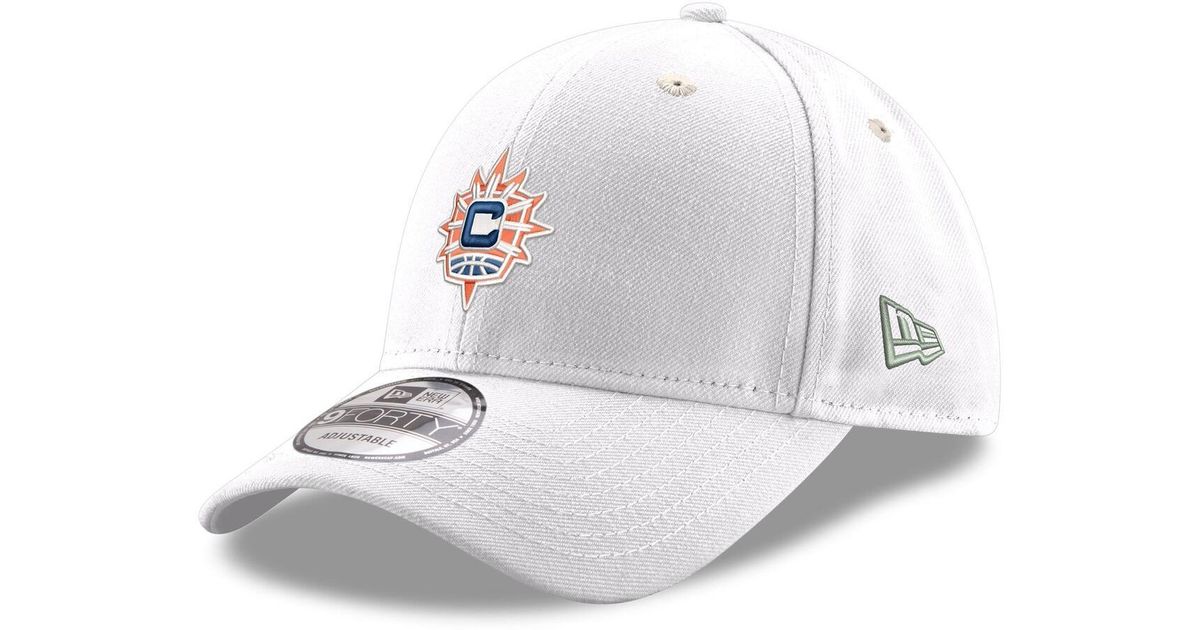 KTZ Connecticut Sun Primary Logo 9forty Adjustable Hat in White for Men ...