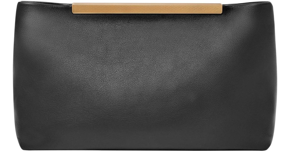 Fossil Penrose Large Pouch Clutch in Black | Lyst