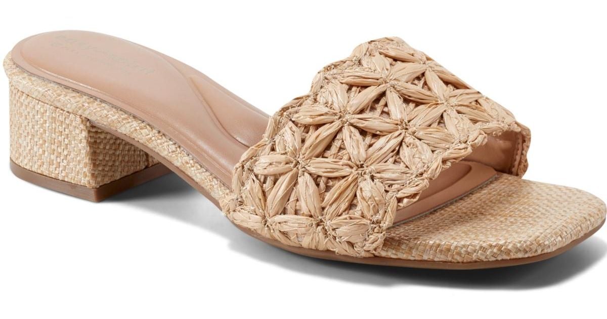 Easy Spirit Rosario Eflex Square Toe Dress Sandals in Brown | Lyst