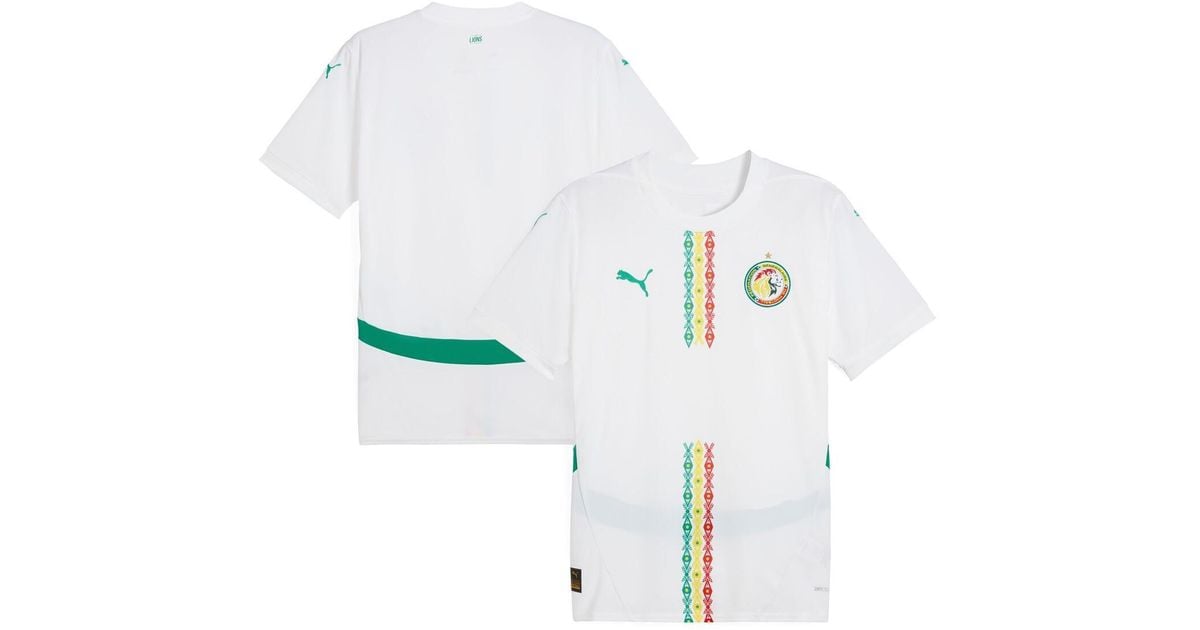 PUMA Senegal National Team 2025 Home Replica Jersey in White for Men | Lyst