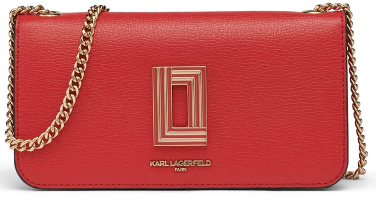 KARL LAGERFELD Kosette Shoulder Bag in Red | Lyst