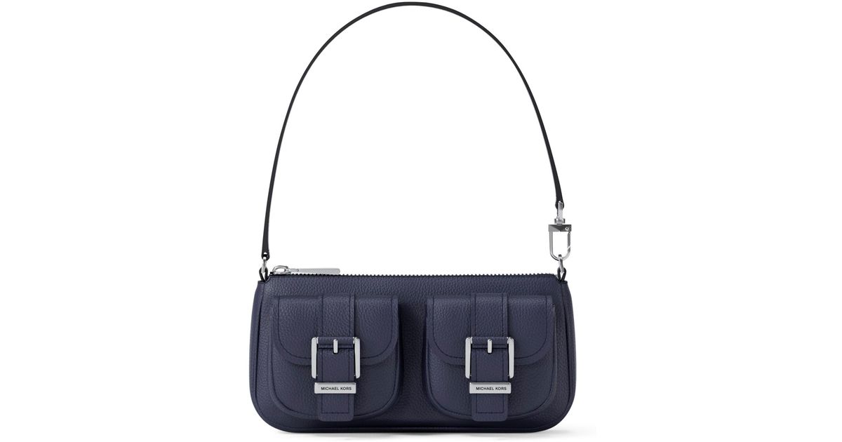 Michael Kors Zoe Small Convertible Pouchette in Blue | Lyst