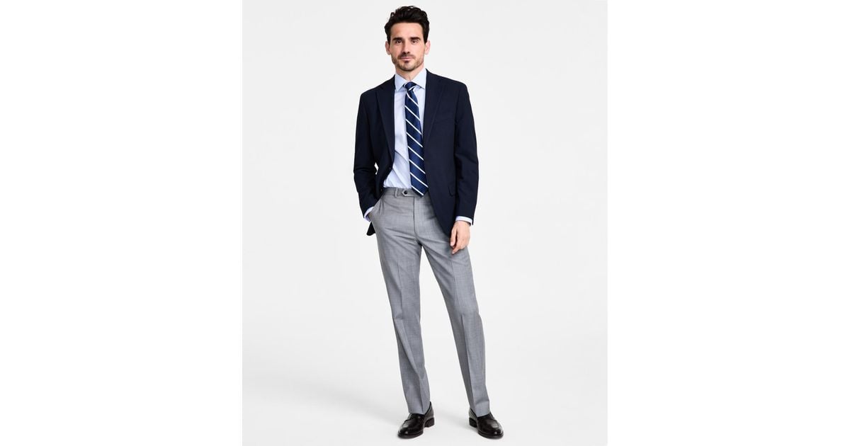 Michael Kors Classic-fit Twill Blazer in Blue for Men | Lyst