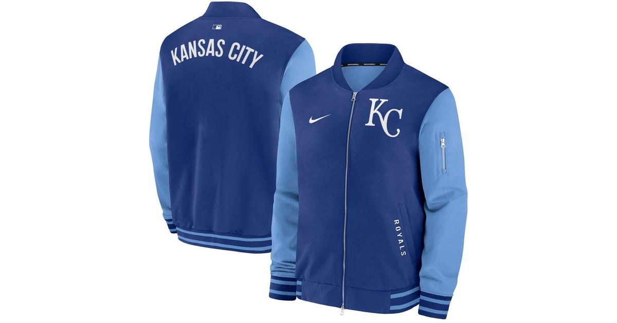 Nike Royal/light Blue Kansas City Royals Authentic Collection Dugout ...