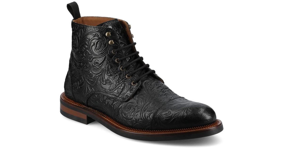 Taft Rome Dress Boots in Black for Men | Lyst