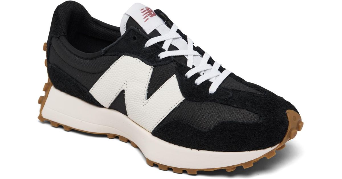 New Balance 327 Core Casual Sneakers From Finish Line in Black | Lyst