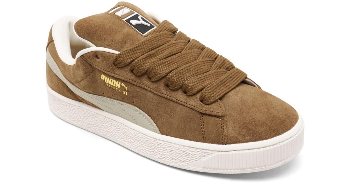 PUMA Suede Xl Casual Sneakers From Finish Line in Brown for Men | Lyst