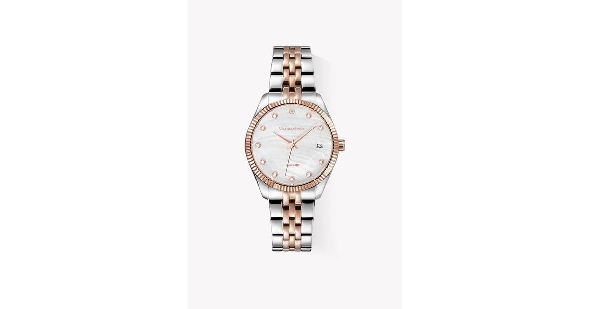 Victoria Hyde London Watch 32mm Dial Calendar Stainless Steel Strap ...