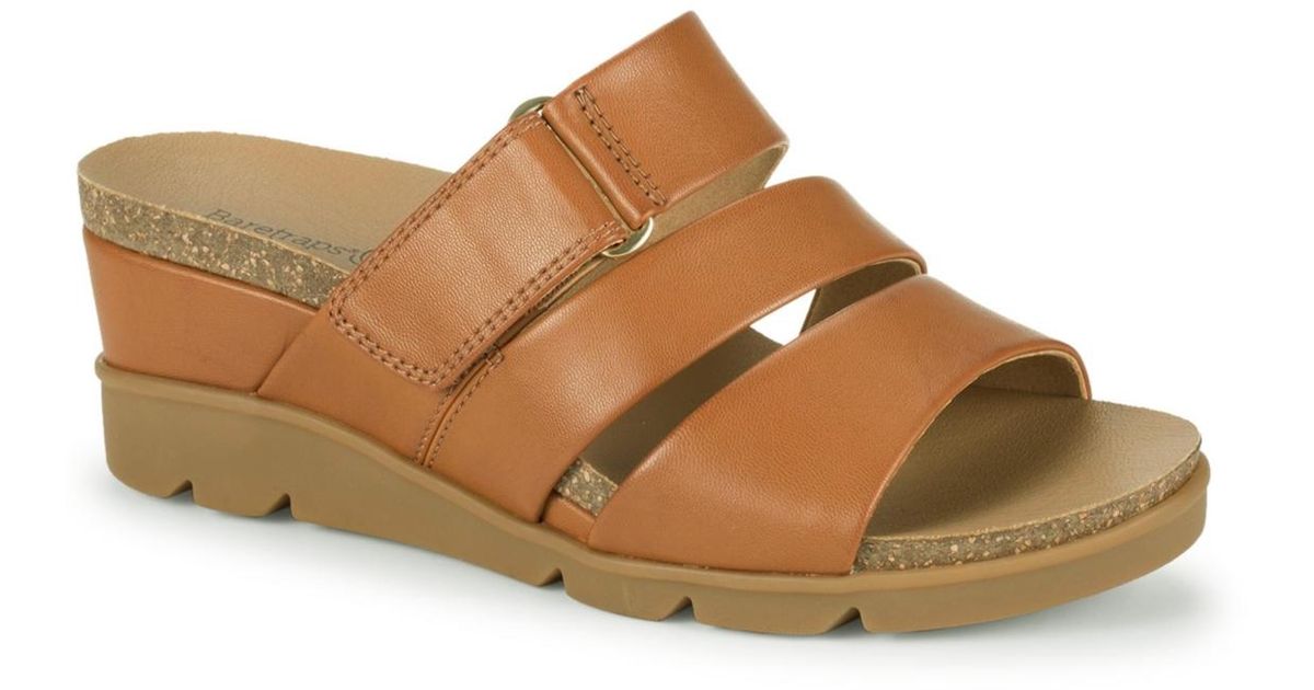 BareTraps Michi Wedge Sandals in Brown | Lyst