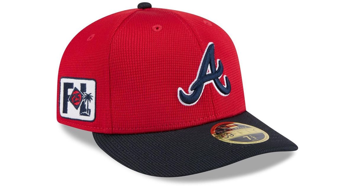 KTZ Red/navy Atlanta Braves 2025 Spring Training Low Profile 59fifty ...