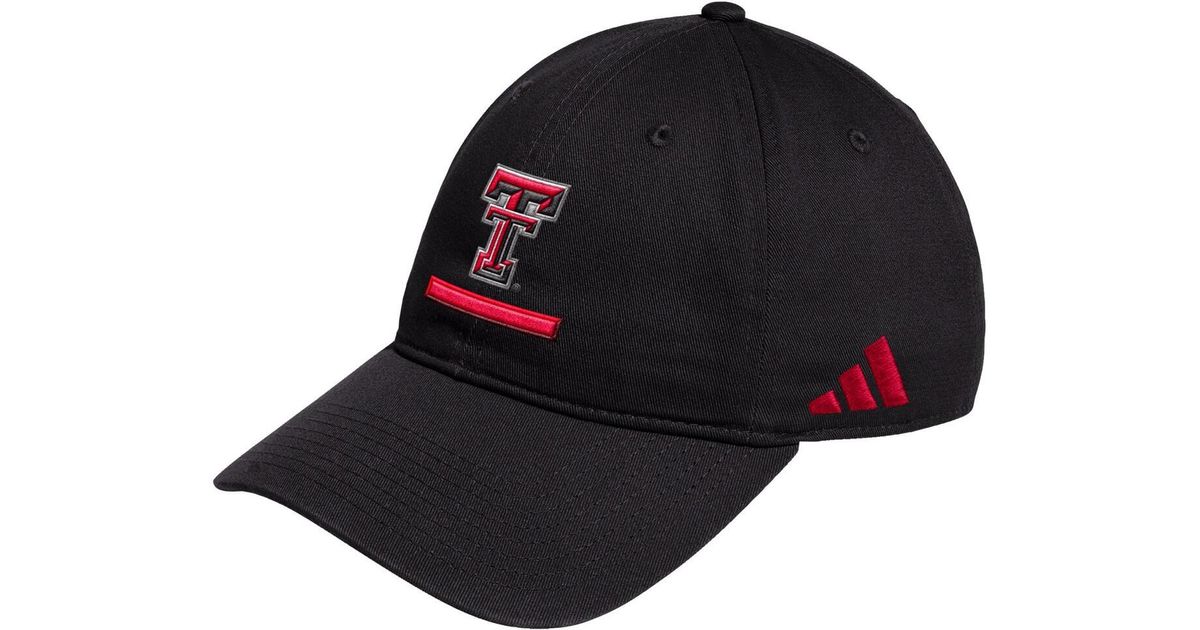 adidas Texas Tech Red Raiders Locker Room Adjustable Slouch Hat in Blue ...