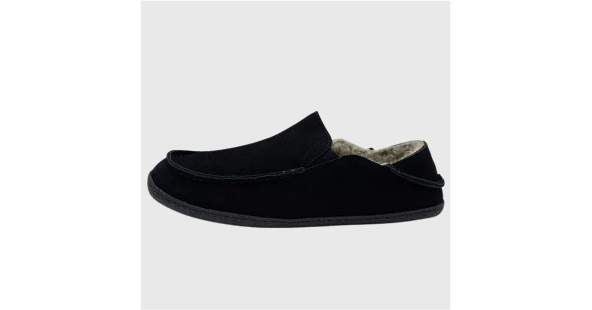 Alpine Swiss Gary Genuine Suede Moccasin Slippers Sherpa Slip On Shoes ...