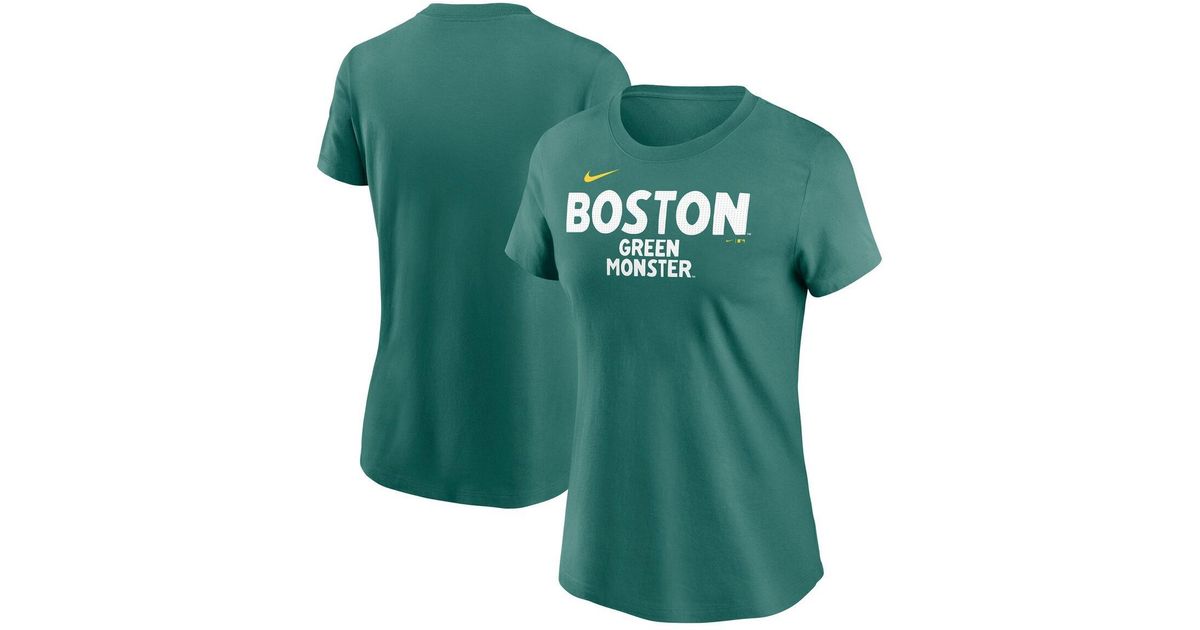 Nike Boston Red Sox 2025 City Connect Wordmark T-shirt in Green | Lyst