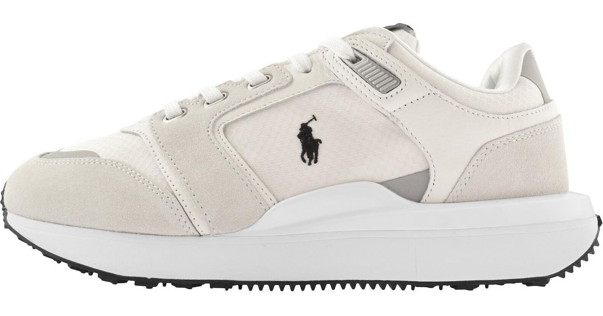 Ralph Lauren Train 89 Trainers Off in White for Men | Lyst UK