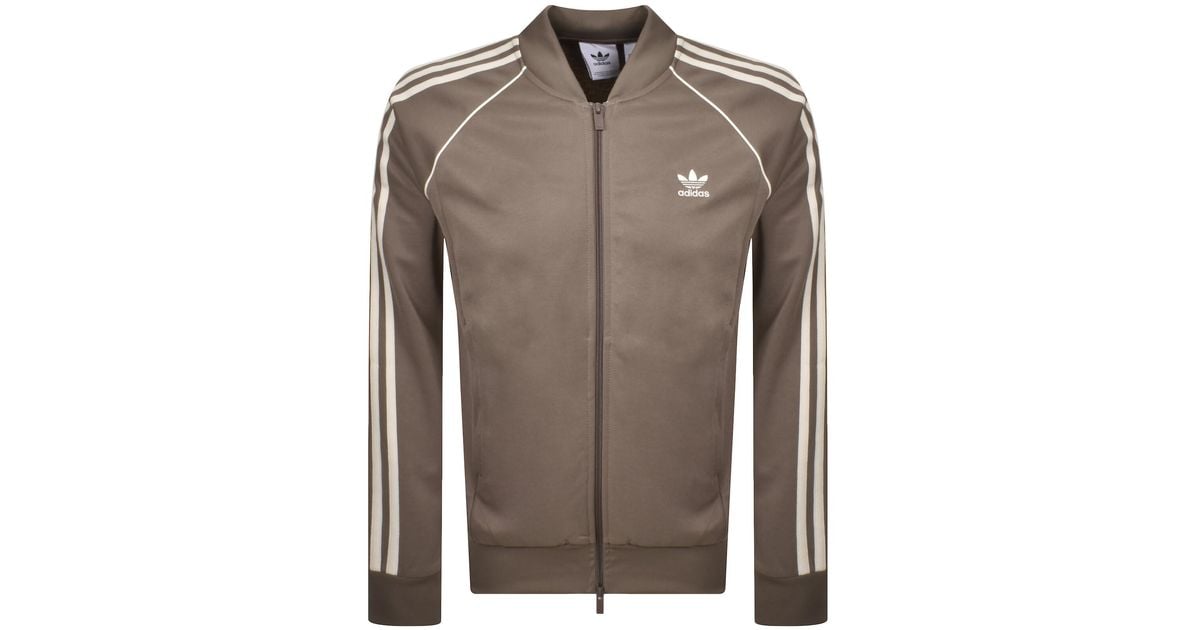 adidas Originals Track Top Trace in Brown for Men | Lyst