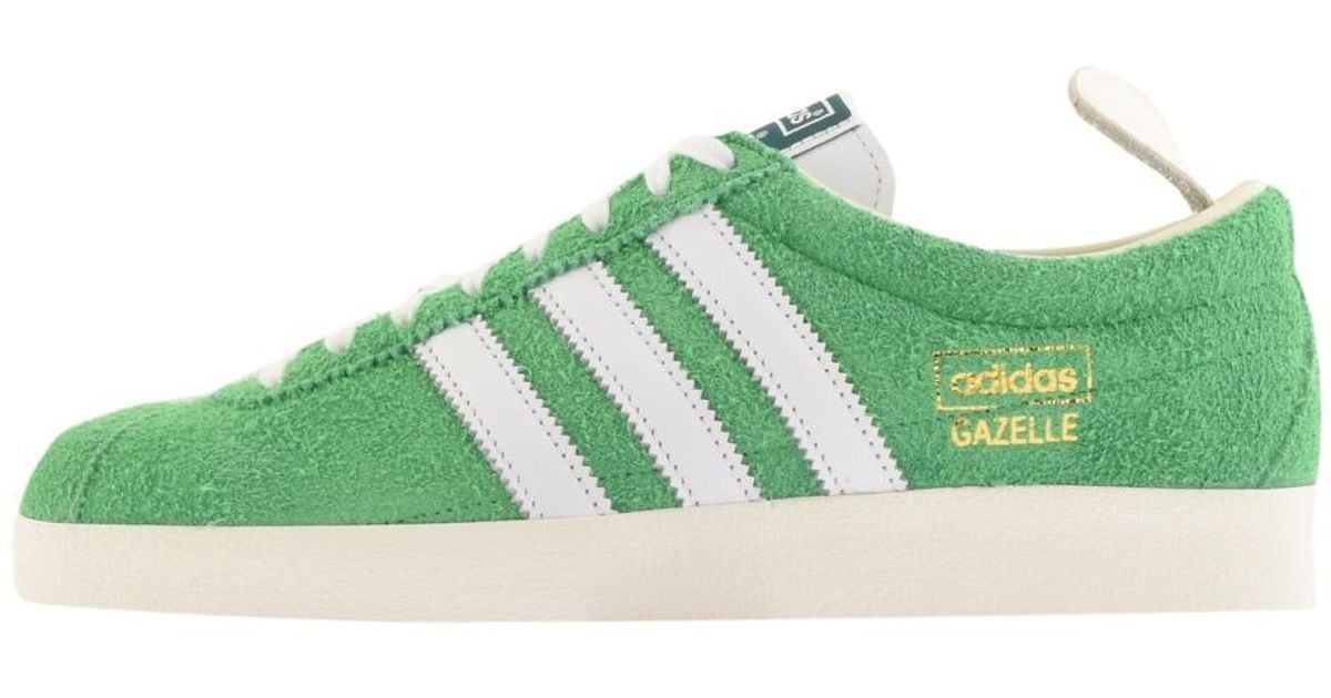 adidas Originals Gazelle Vintage Trainers in Green | Lyst UK