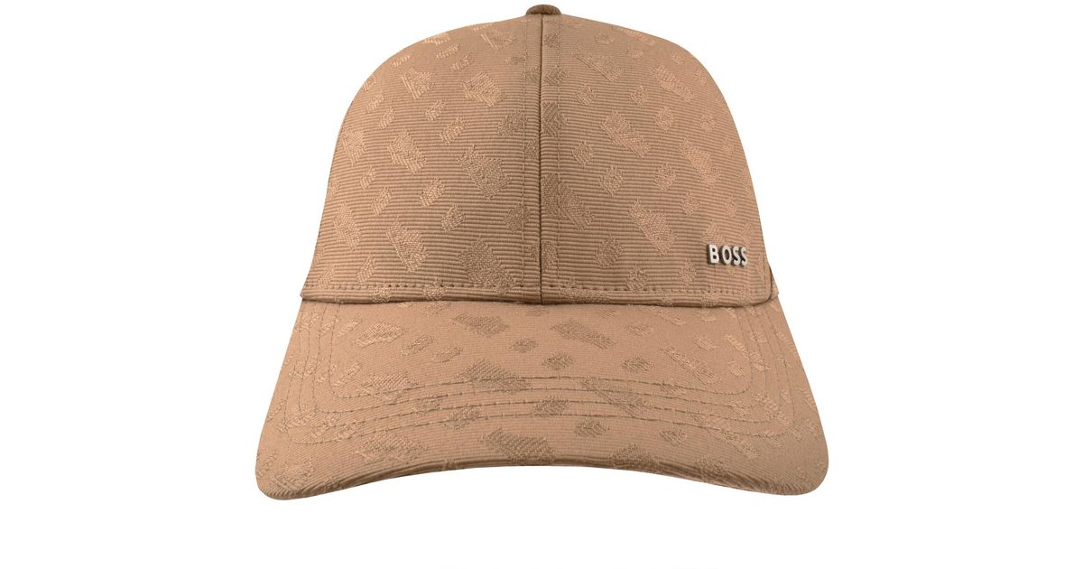 BOSS BUSINESS Boss Zed Baseball Cap in Natural for Men | Lyst UK