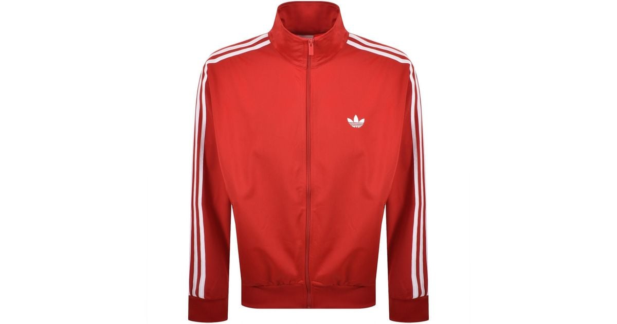 adidas Originals Firebird Track Top in Red for Men | Lyst UK