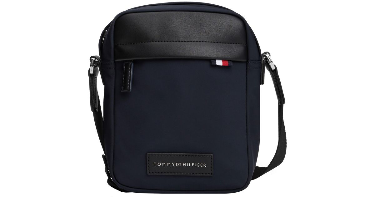 Tommy Hilfiger Mini Reporter Bag in Black for Men | Lyst UK