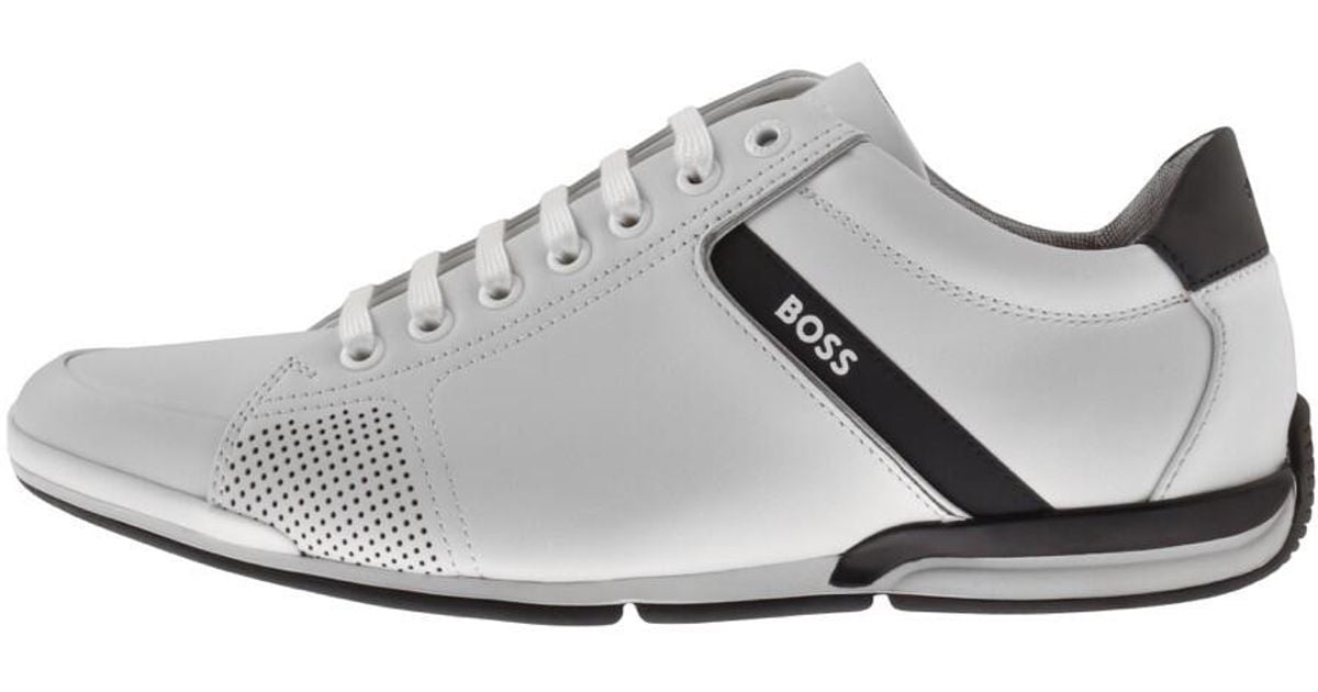 BOSS BUSINESS Boss Saturn Lowp Trainers in White for Men | Lyst