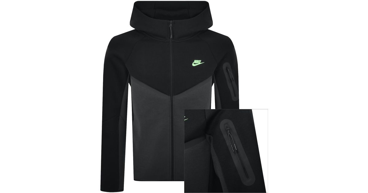 Nike Tech Fleece Windrunner Hoodie in Black for Men | Lyst UK