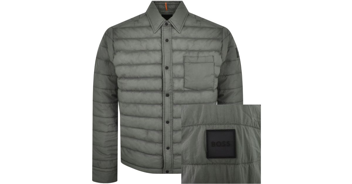 BOSS Boss Lambizzo Jacket in Gray for Men | Lyst
