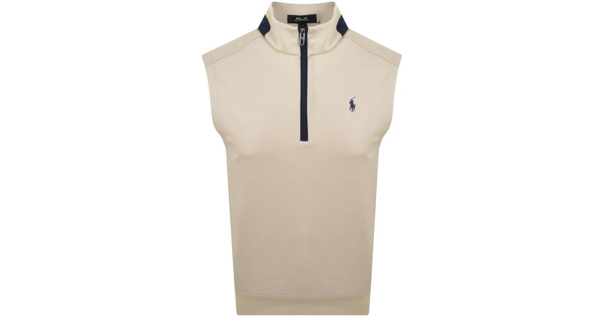 Ralph Lauren Rlx Half Zip Pullover Sand in Natural for Men | Lyst