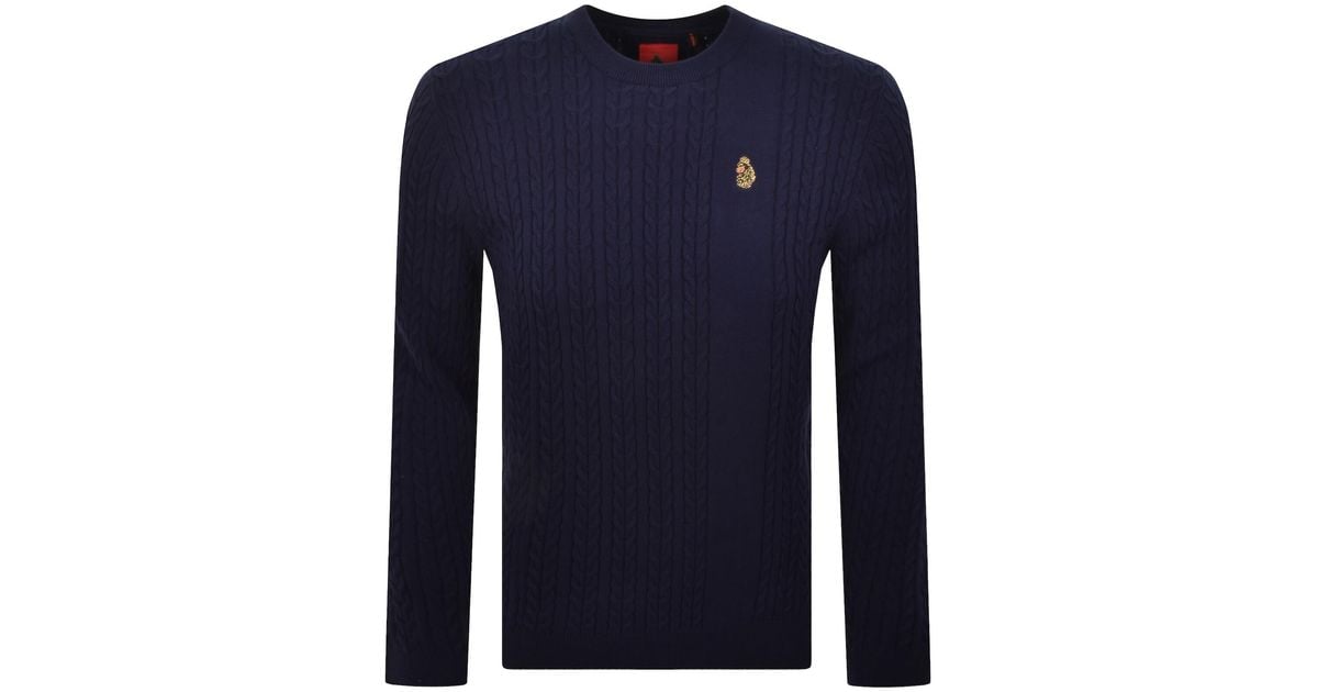 Luke 1977 Horton 1000 Knit Jumper in Blue for Men | Lyst