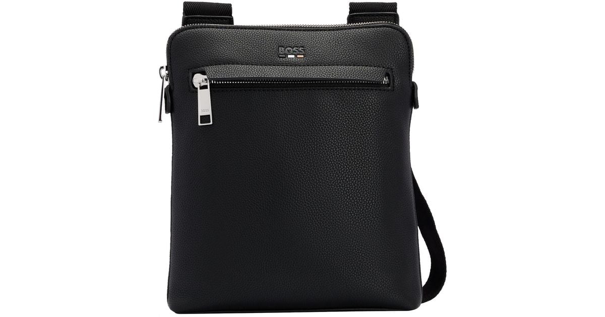 BOSS BUSINESS Boss Ray Zip Envelope Bag in Black for Men | Lyst