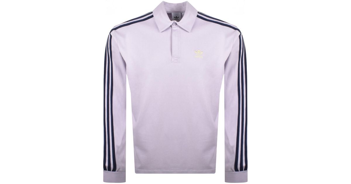 adidas Originals Rugby Polo in Purple for Men | Lyst