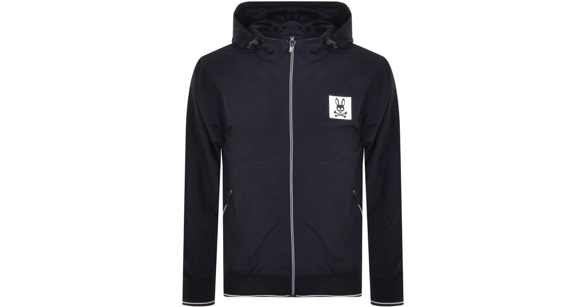 Psycho Bunny Daniel Hooded Jacket in Blue for Men | Lyst