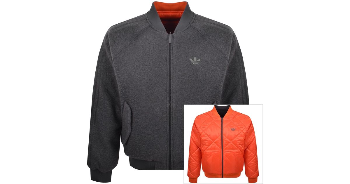 adidas Originals Reversible Jacket in Grey for Men | Lyst UK