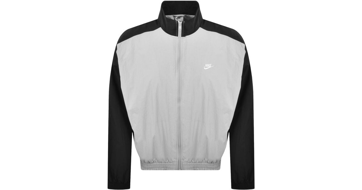 Nike Club Oversized Woven Track Jacket in Grey for Men | Lyst UK