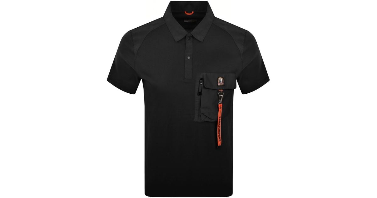 Parajumpers Rescue Polo T Shirt in Black for Men | Lyst