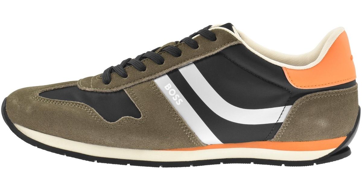 BOSS BUSINESS Boss Levon Runner Trainers Open in Blue for Men | Lyst UK