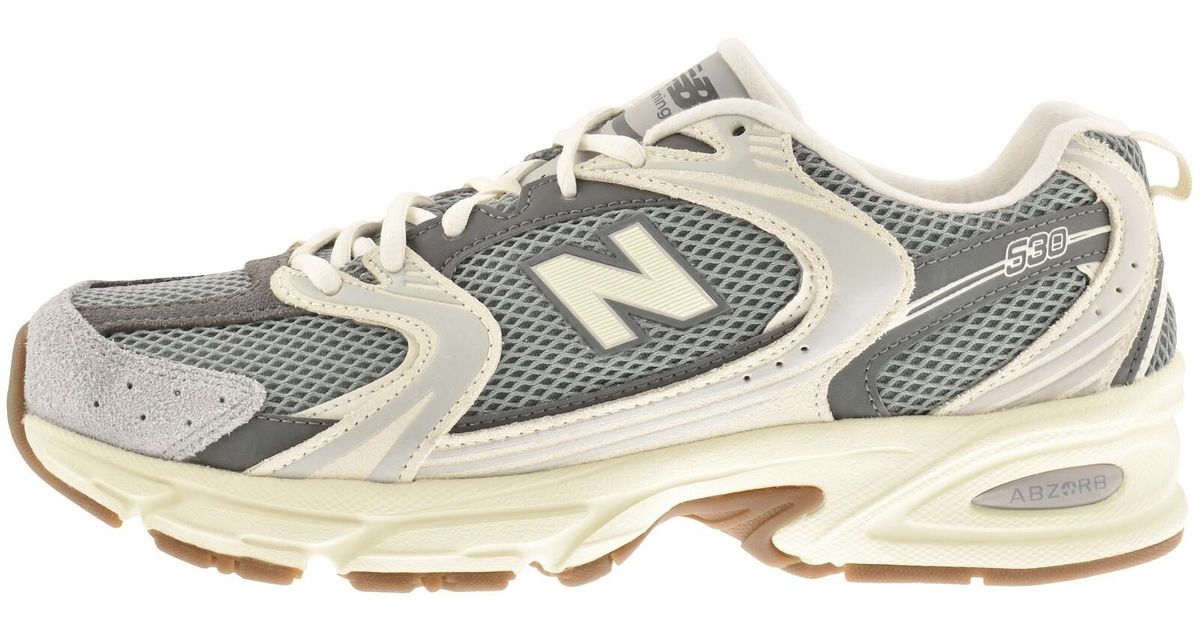 New Balance 530 Trainers Rain Cloud in White for Men | Lyst
