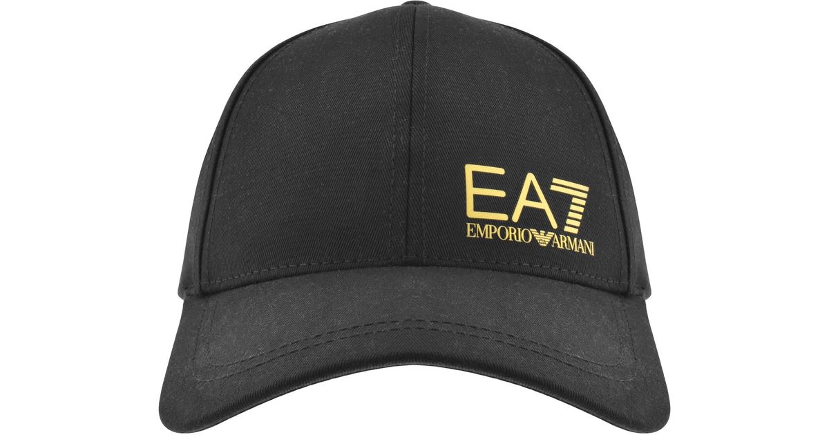 EA7 Emporio Armani Baseball Cap in Black for Men | Lyst UK
