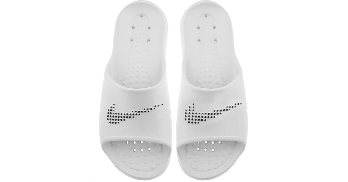Nike Victori Shower Sliders in White for Men | Lyst UK
