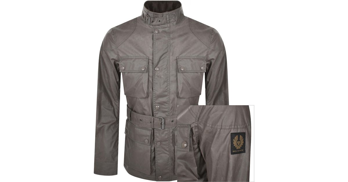 Belstaff Trialmaster Jacket Dark in Gray for Men | Lyst