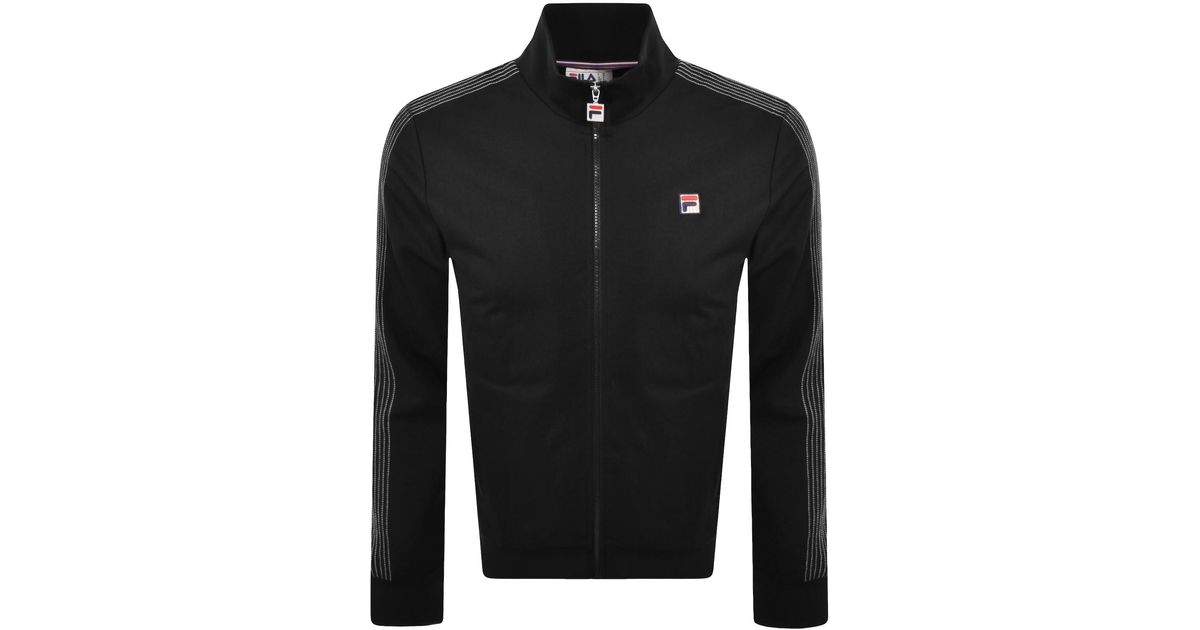Fila Fila Keith Contrast Stitch Track Top in Black for Men | Lyst