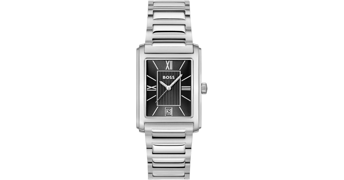 BOSS BUSINESS Boss Principle Dress Watch in Metallic for Men | Lyst