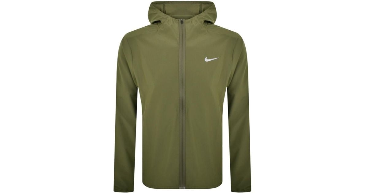 Nike Training Dri Fit Hooded Fitness Jacket in Green for Men | Lyst UK