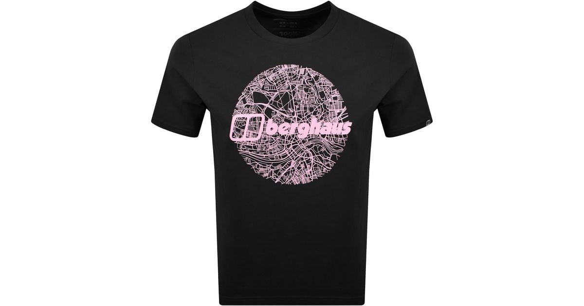 Berghaus Map Of The Moon T Shirt in Black for Men | Lyst UK