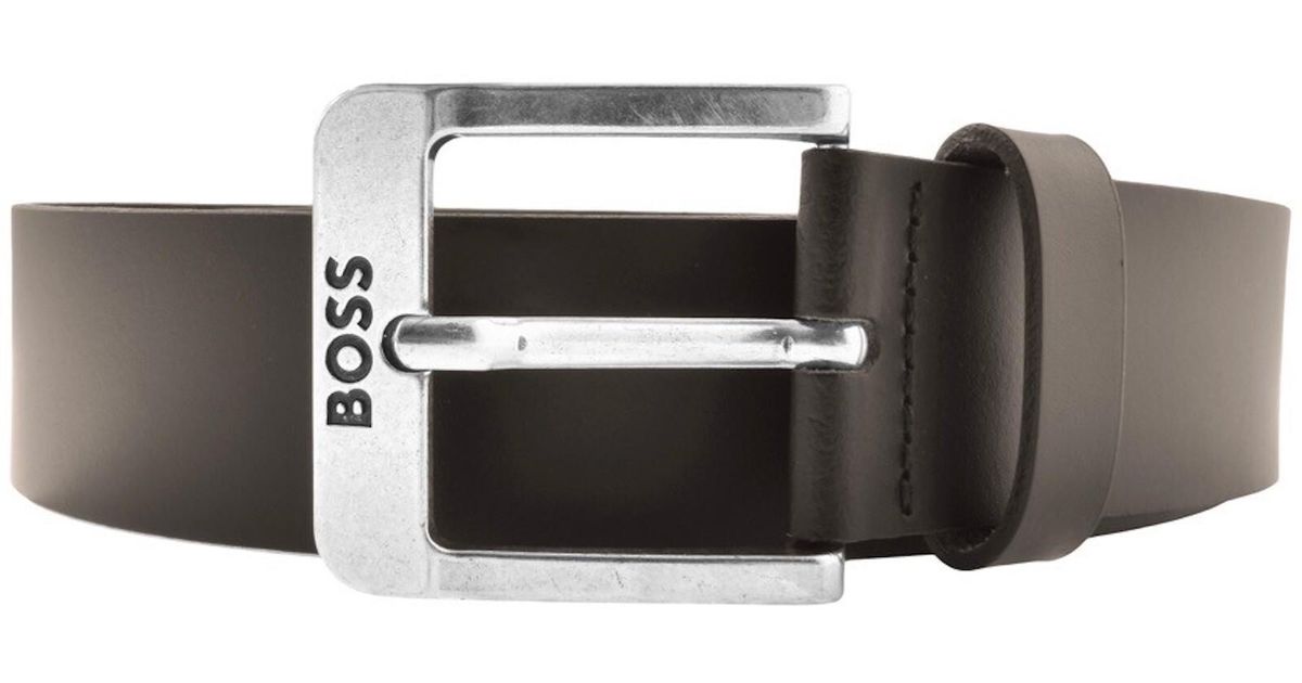 BOSS BUSINESS Boss Jemio Belt in Brown for Men | Lyst UK