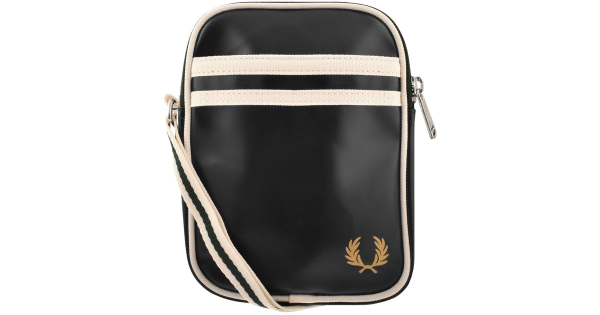 Fred Perry Classic Small Side Bag Night in Black for Men | Lyst
