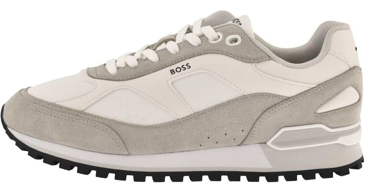 Boss Business Boss Parkour L Runner Trainers Open In White For Men Lyst