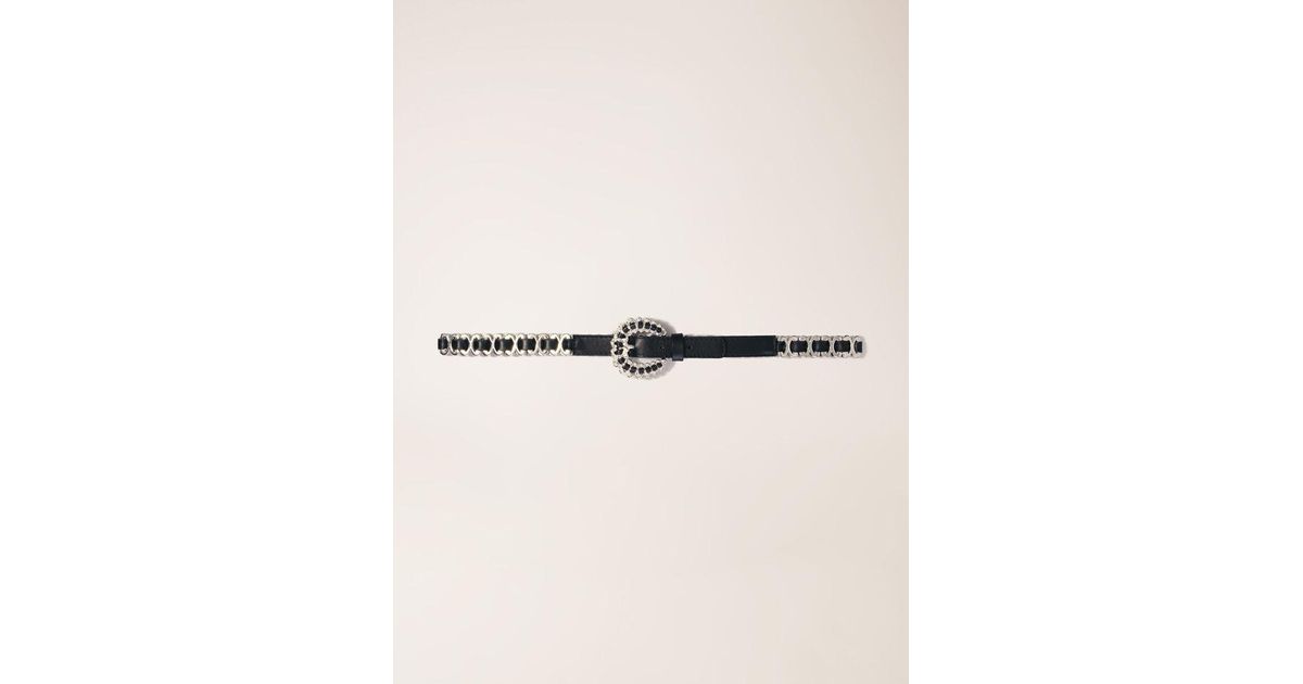 Maje Mixed Jewellery Buckle Chain Belt in Natural | Lyst UK
