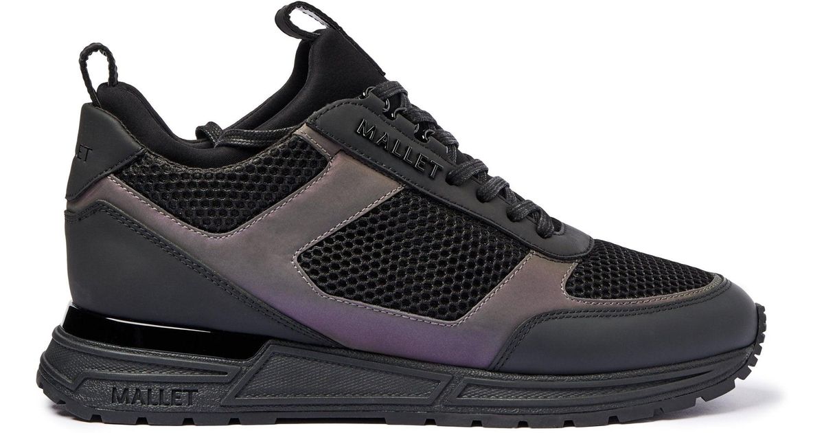 Mallet London Mallet Diver Lite Triple Iridescent Trainers in Black for ...