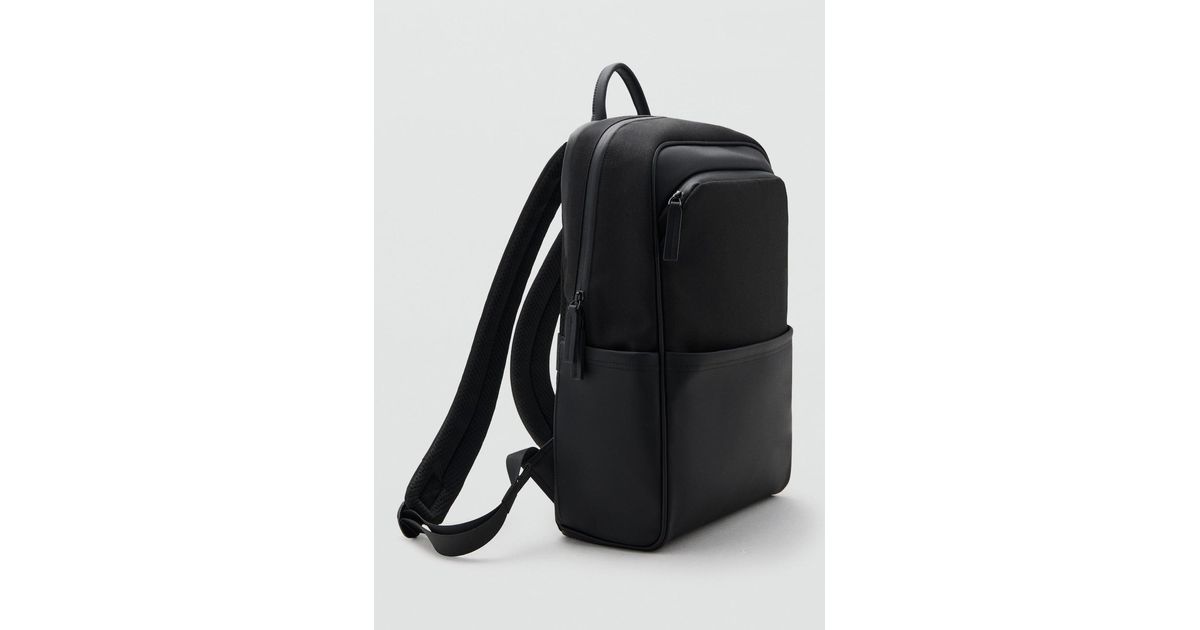 Mango Multi-Functional Backpack With Pockets in Black for Men | Lyst UK