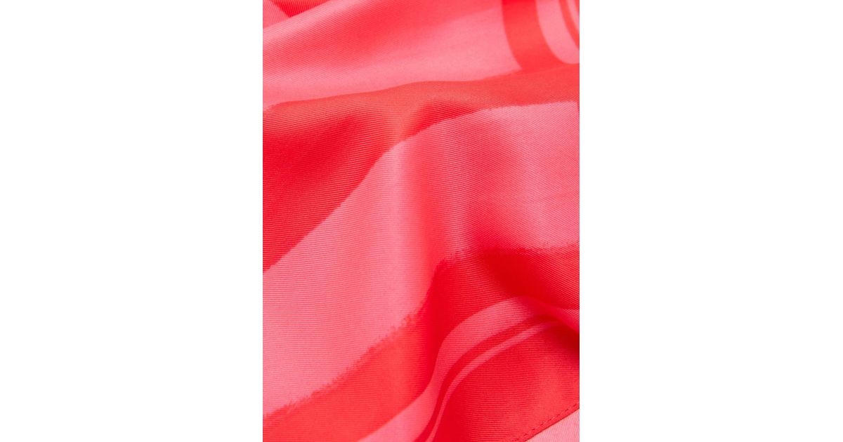 Mango Striped Printed Scarf in Pink | Lyst UK
